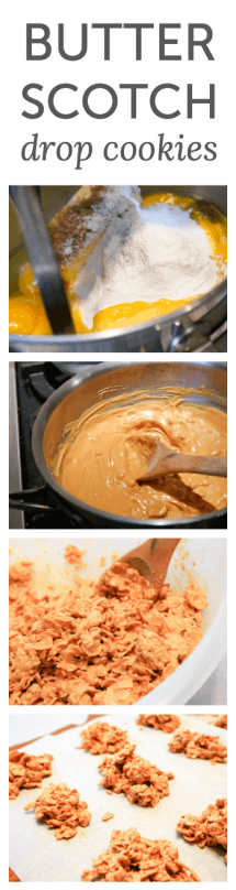 No-Bake Butterscotch Cookies with Corn Flakes