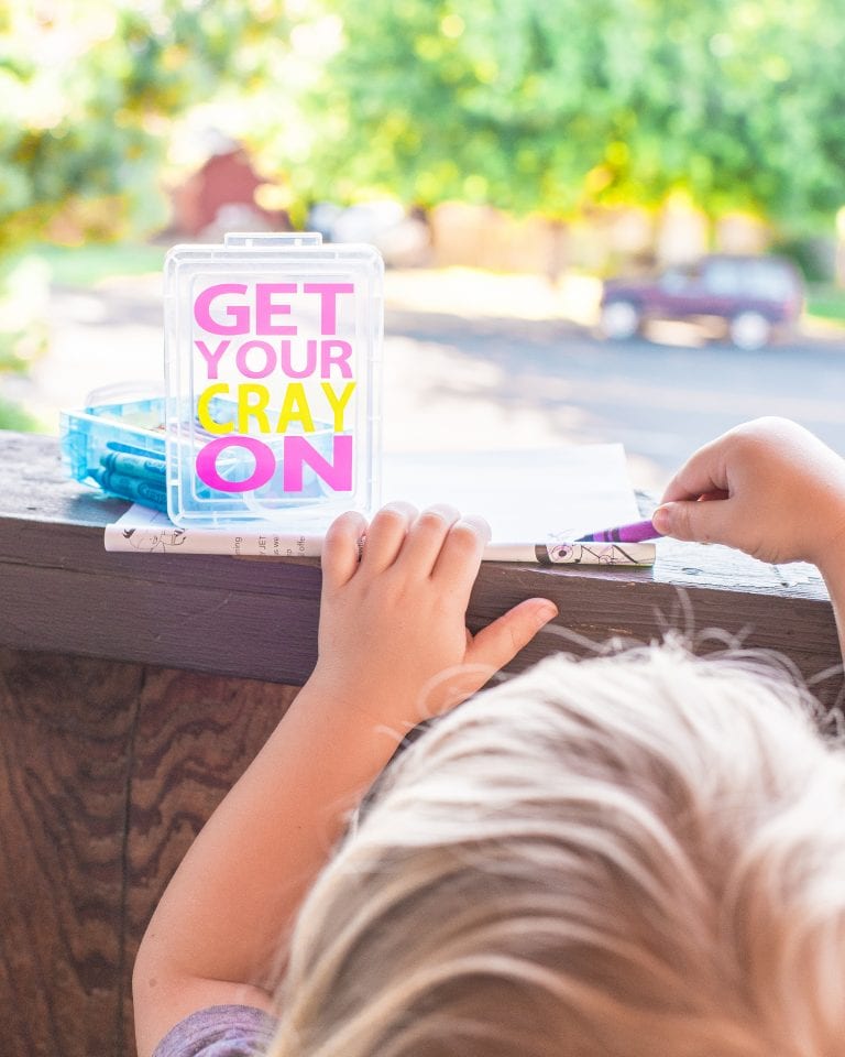 A Back to School Crayon Box with Cricut