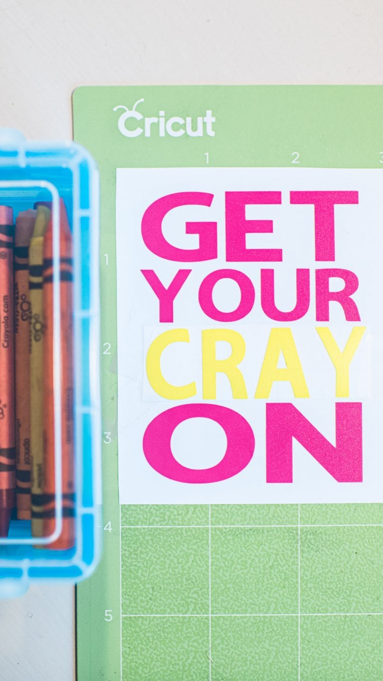 A Back to School Crayon Box with Cricut