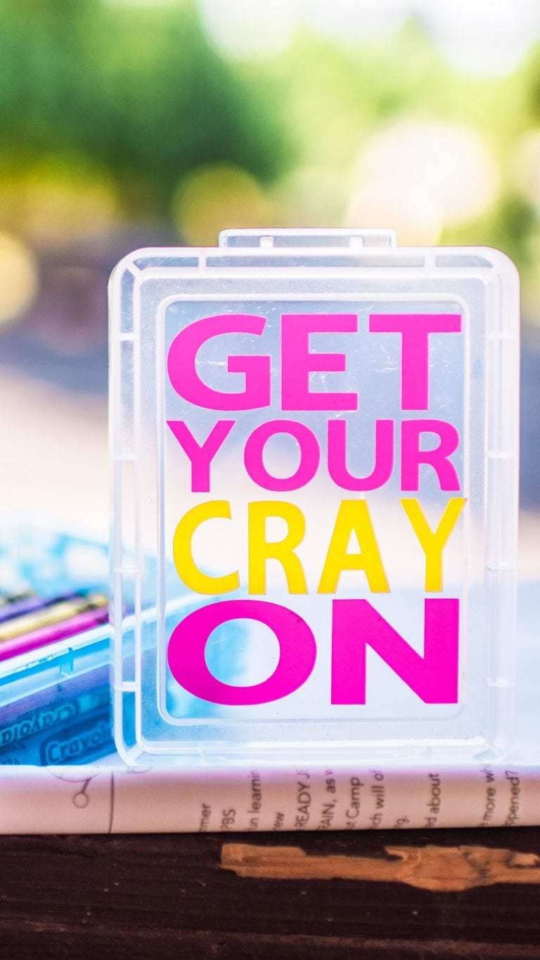 A Back to School Crayon Box with Cricut